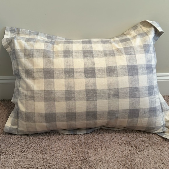 Pottery Barn | Bedding | Gray Rhett Check Standard Sham | Poshmark